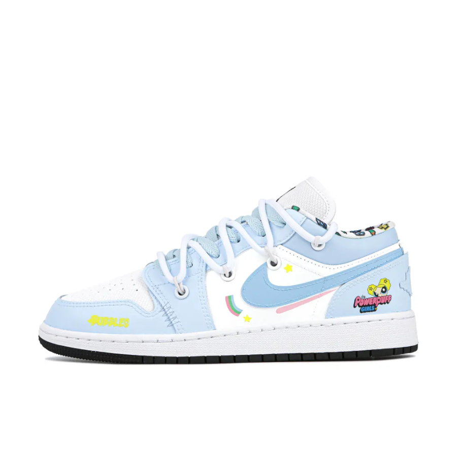 Baby Blue The Powerpuff Girls Custom Air Jordan 1 Low – Popremake